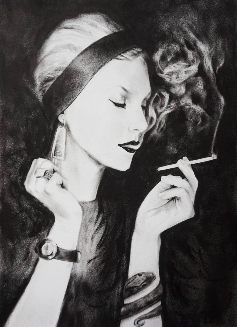 Let's play decadence? Drawing by Olga Shevcova | Saatchi Art
