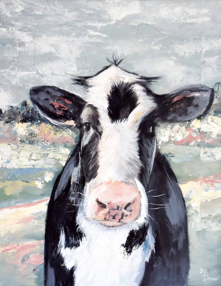 Holstein Cow Face Painting