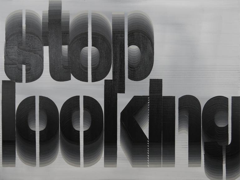 Stop Looking Painting by Niki Hare | Saatchi Art