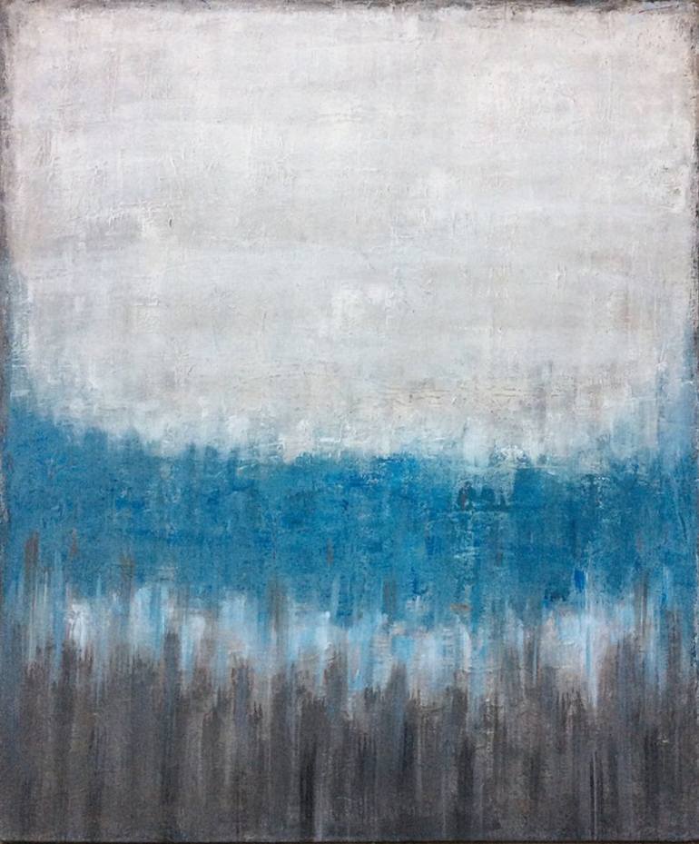 Blue Flame Painting by Sonja Alfreider | Saatchi Art