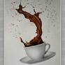 Coffee aroma Drawing by Yaroslav Teslenko | Saatchi Art
