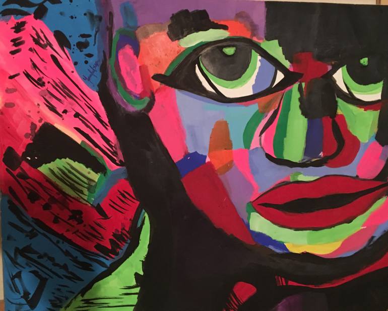 Multi color personality Painting by Jennifer Isaza - Ocampo | Saatchi Art