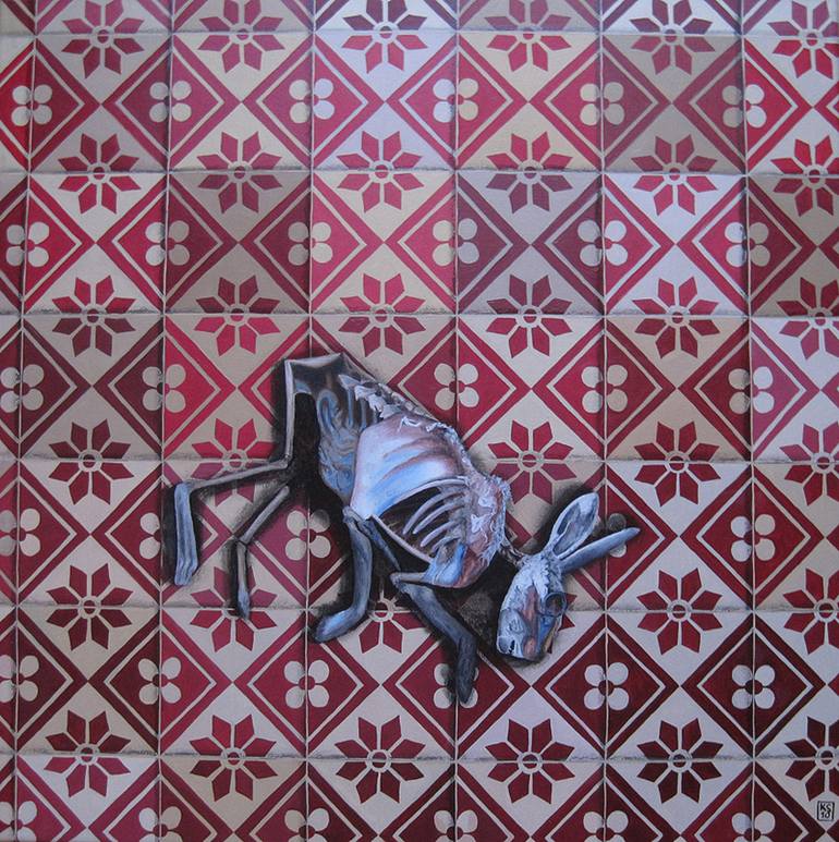 Hare - From the series Rotting Animals Painting by Katja Svejkovsky ...