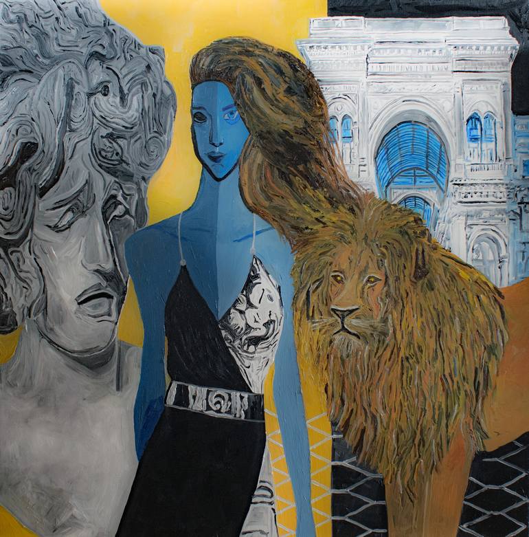 'MEDUSA: THE METAMORPHOSIS' Painting by Claire Milner | Saatchi Art