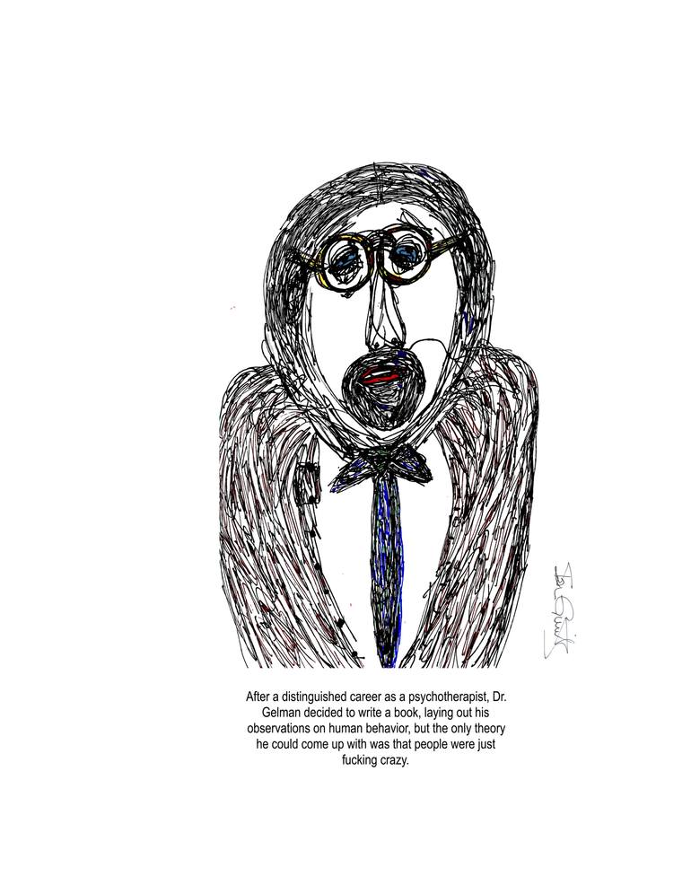 Dr. Gelman Drawing by IAN GURVITZ | Saatchi Art