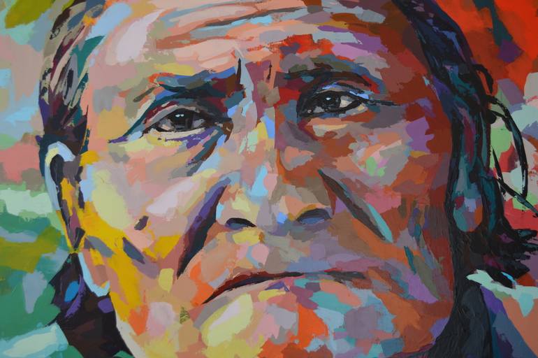 Geronimo Painting by Rudolf Rox | Saatchi Art