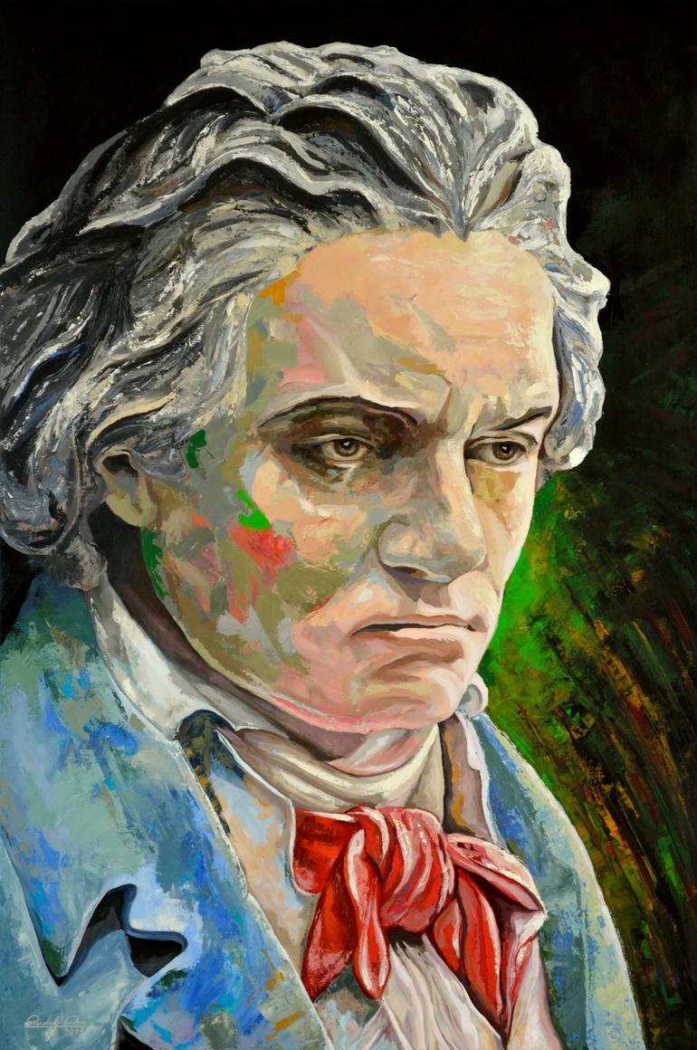 Ludwig van Beethoven Painting by Rudolf Rox | Saatchi Art