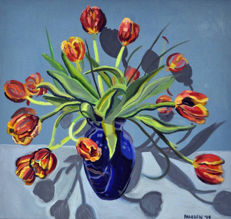 Tulips Painting by Sarah Paulsen | Saatchi Art