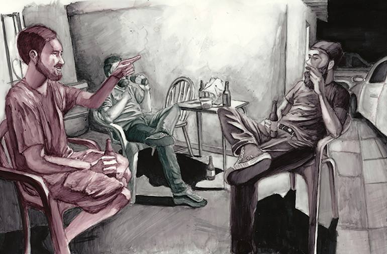 The meeting Painting by Anthony Zavala | Saatchi Art