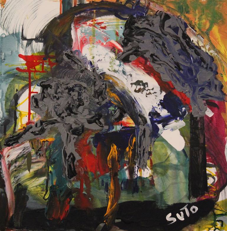 blow your house down Painting by david sutton | Saatchi Art
