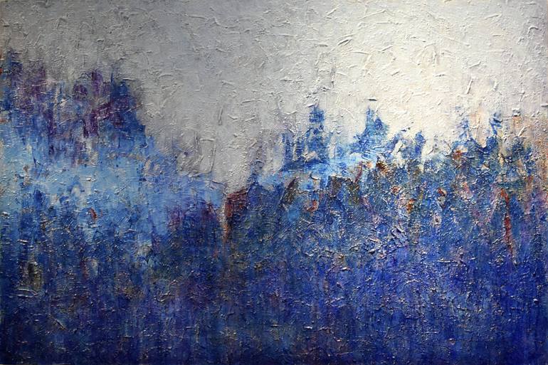 The Big Blue / Le grand bleu Painting by Mado St-Cyr | Saatchi Art
