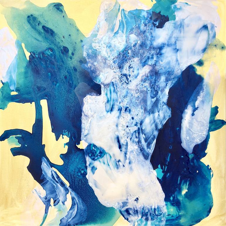 Sea Foam and White Sand 2 Painting by Natasha Shoro | Saatchi Art