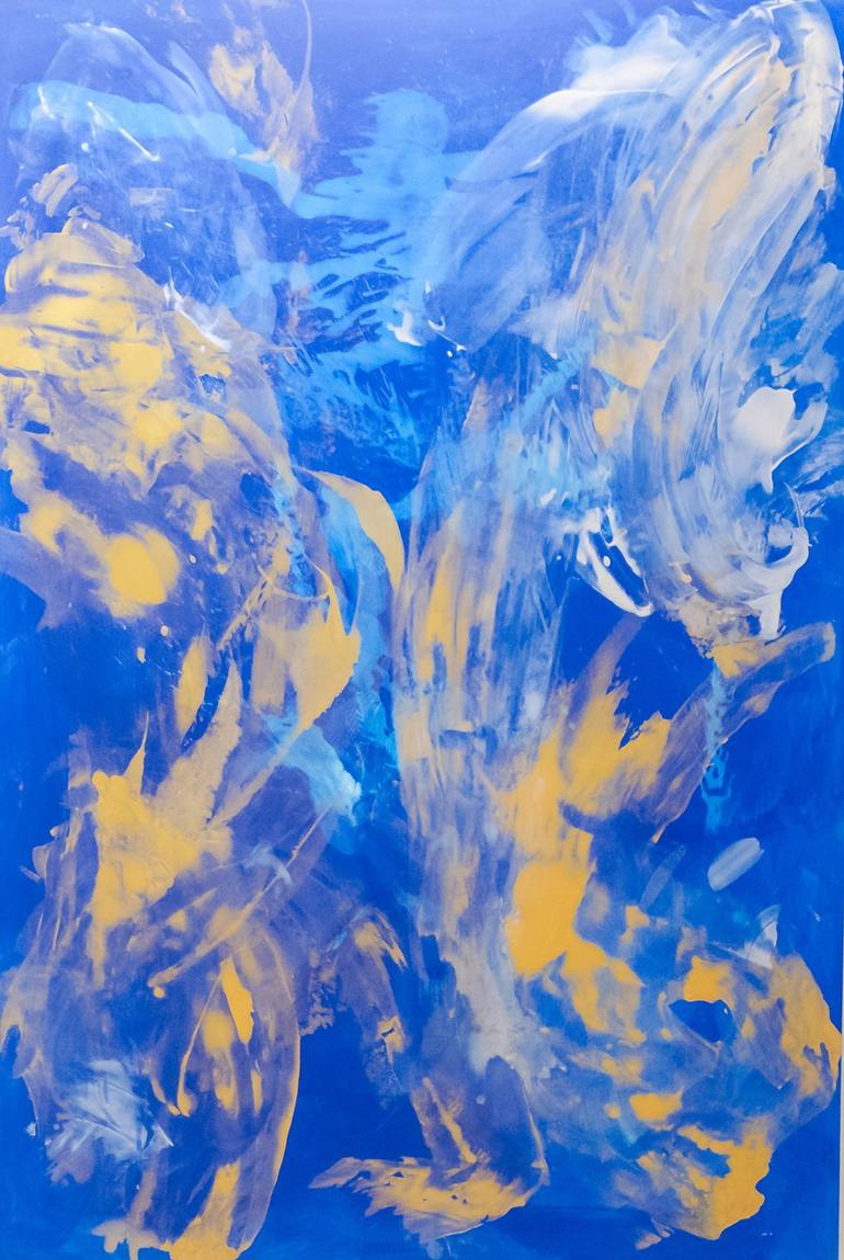 Sunburst in Water Painting by Natasha Shoro | Saatchi Art