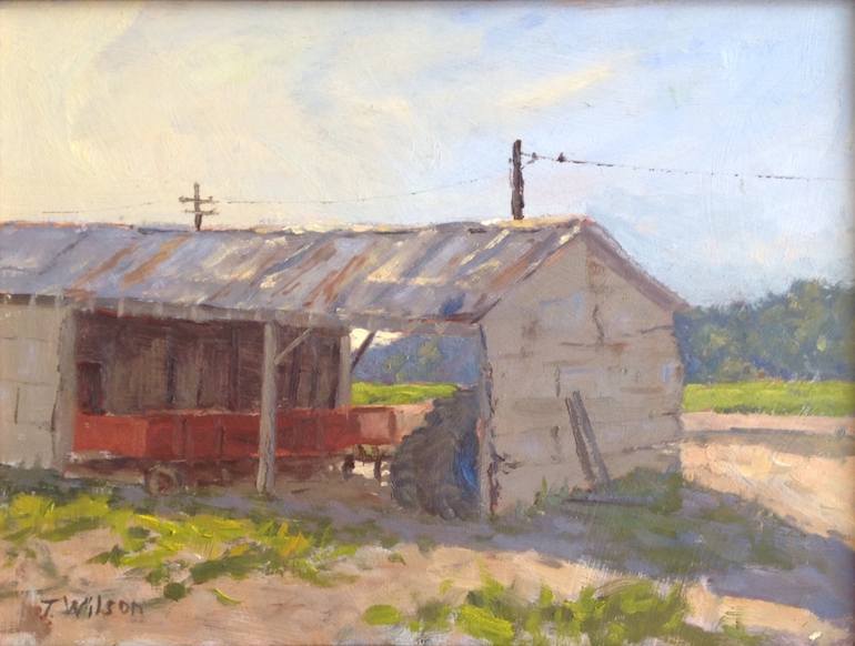 Delta Farm Shed Painting by Thomas Wilson | Saatchi Art