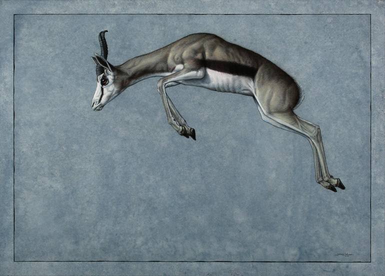 Springbok Painting by James W Johnson | Saatchi Art