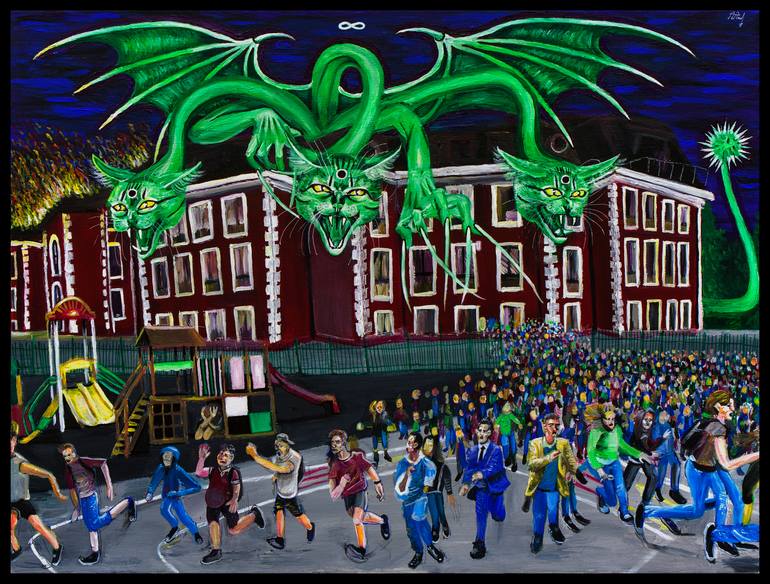 The Monster Painting by Anton-Constantin Anastassov | Saatchi Art