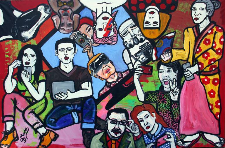 life in 360º Painting by Sergio Muro | Saatchi Art