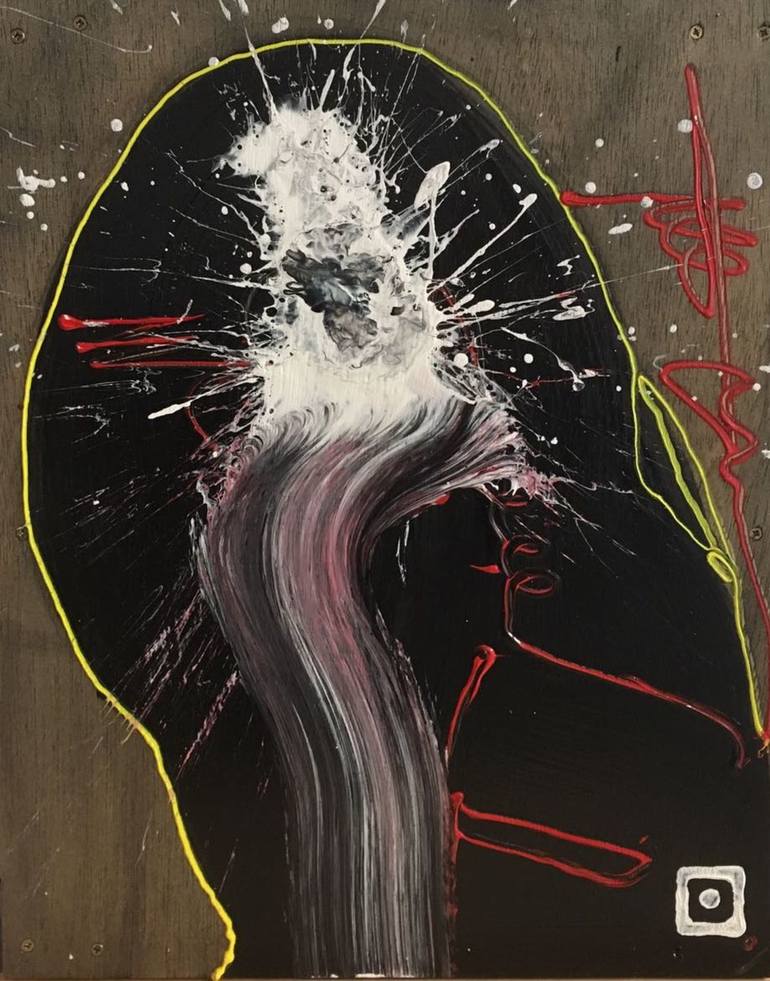 Facial's explotion Painting by Cooking Art | Saatchi Art