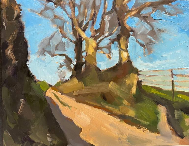 Country Lane Painting by Kimberly Hall | Saatchi Art