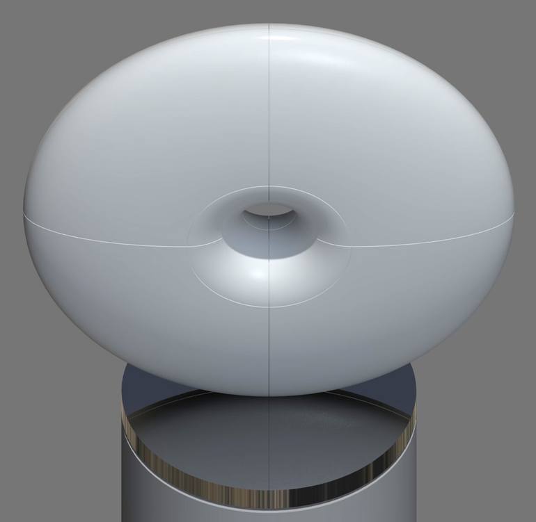 Torus Simple, Shiny White Edition Sculpture by Peter Berman | Saatchi Art