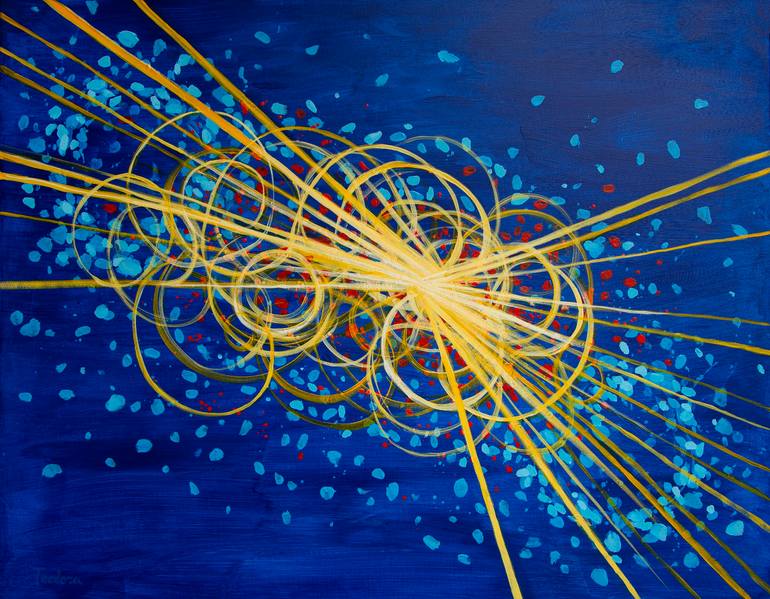 Elementary Particles Painting by Teodora Djordjevic | Saatchi Art
