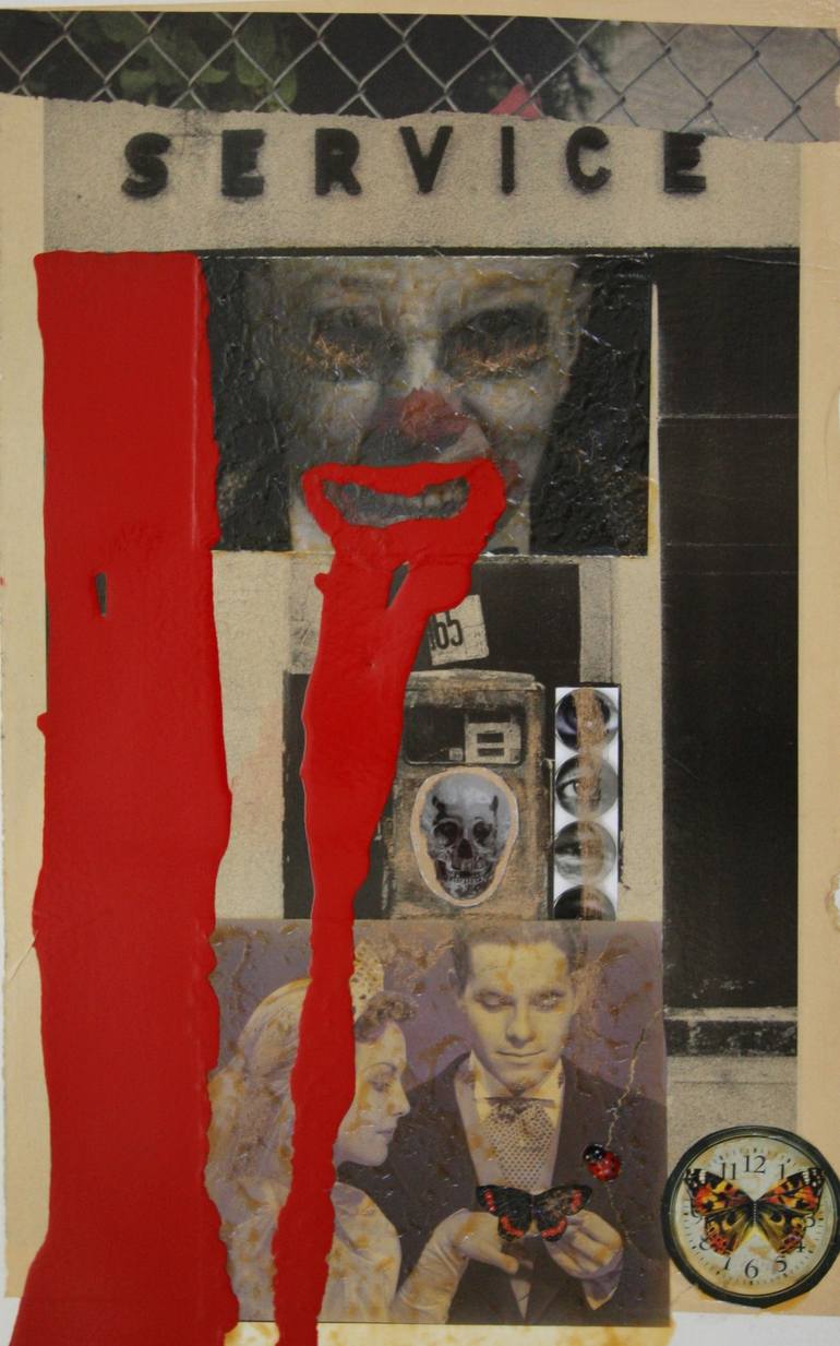 Vanitas,Faust's Services Collage by Sue Ross Skitt | Saatchi Art