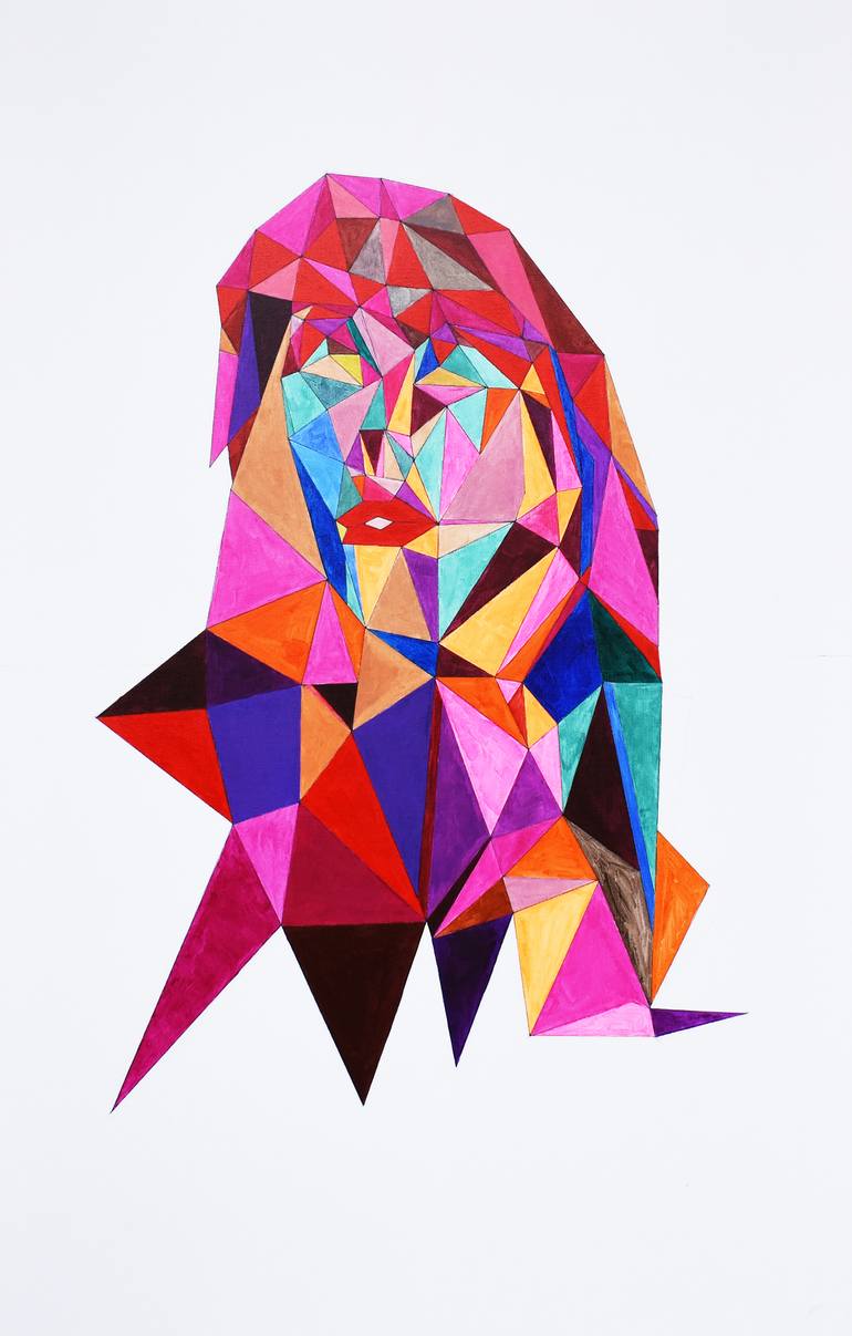 exaggerated Painting by Rafia Butt | Saatchi Art