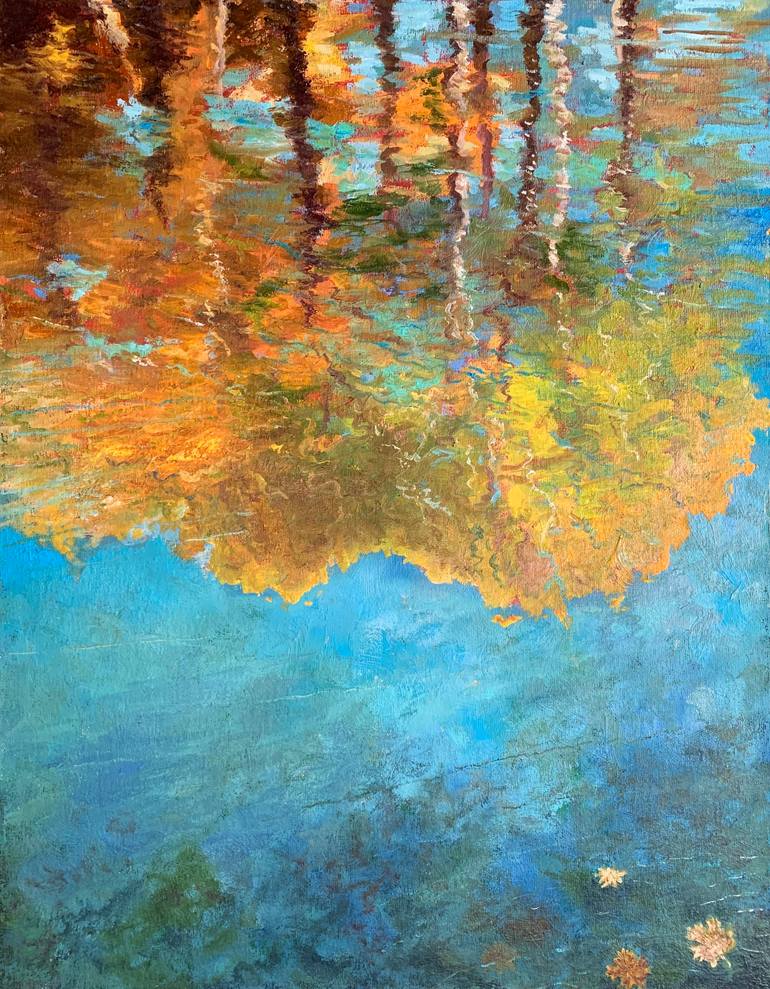 Autumn. Reflection №4 Painting by Albert Safiullin | Saatchi Art