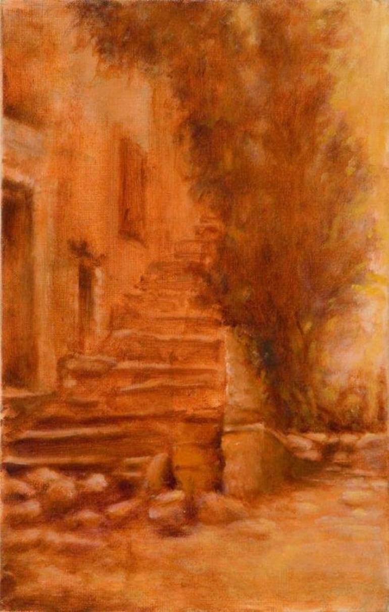 ANCIENT STEPS Painting by shanee uberman | Saatchi Art