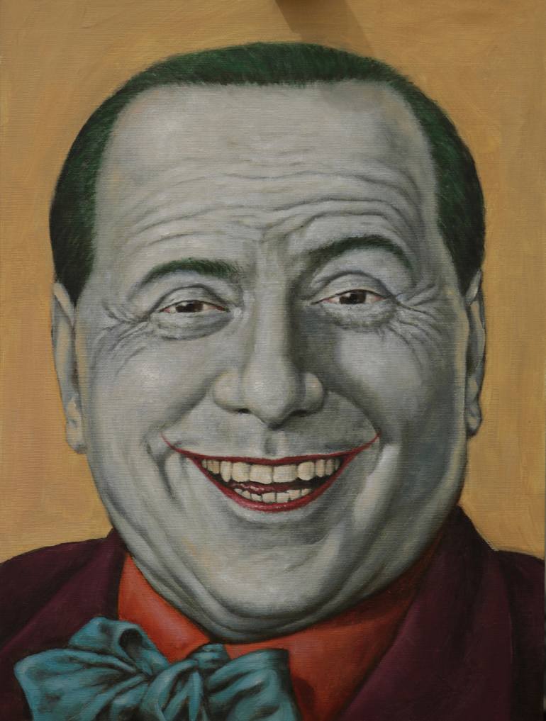 Italian Joker Painting by Antonio De Cesare | Saatchi Art