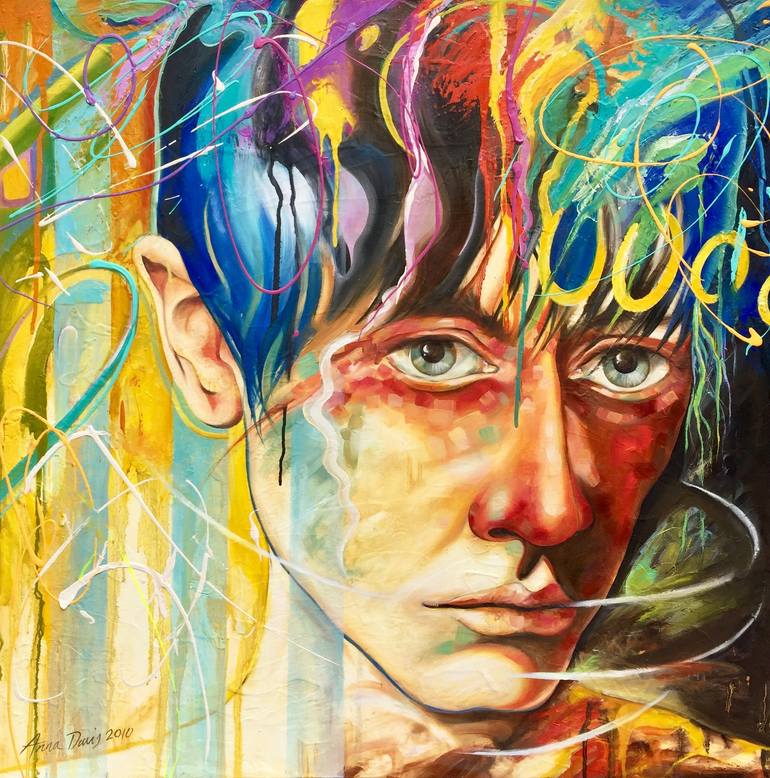 Andy Painting by Anna Davis | Saatchi Art