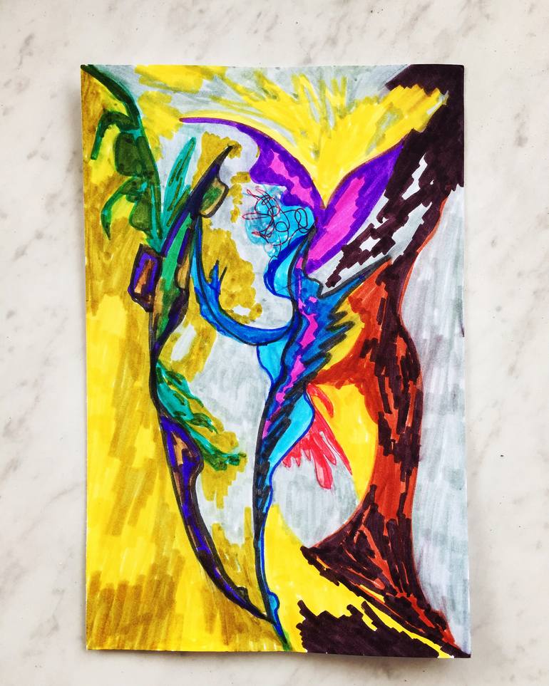 Hump Day Dance Drawing by Mojtaba Seyedmahmoud | Saatchi Art