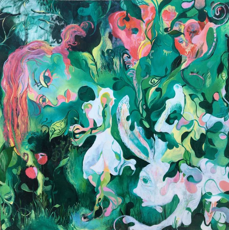 The Garden Painting by Frank Fitzgerald | Saatchi Art