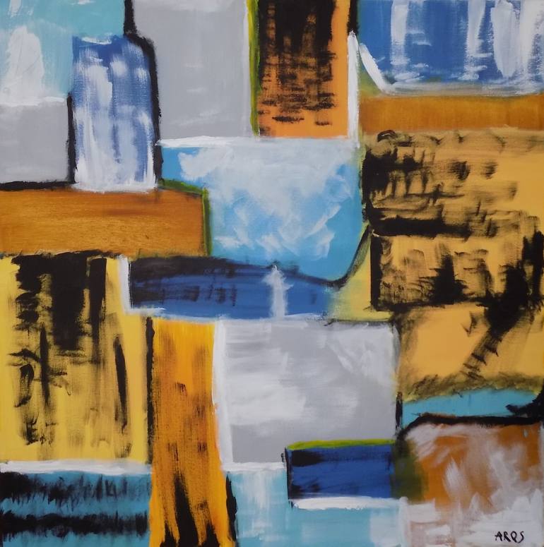 Segmented Painting by Antoine Roques | Saatchi Art