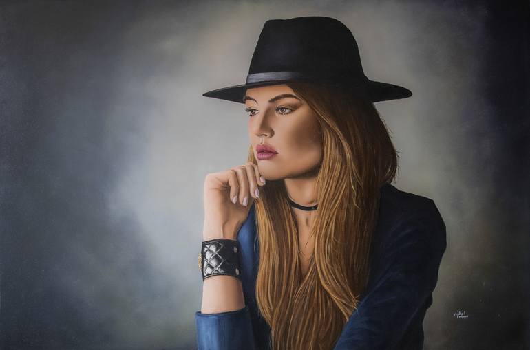 portrait of a Woman Painting by Bert Verbeek | Saatchi Art