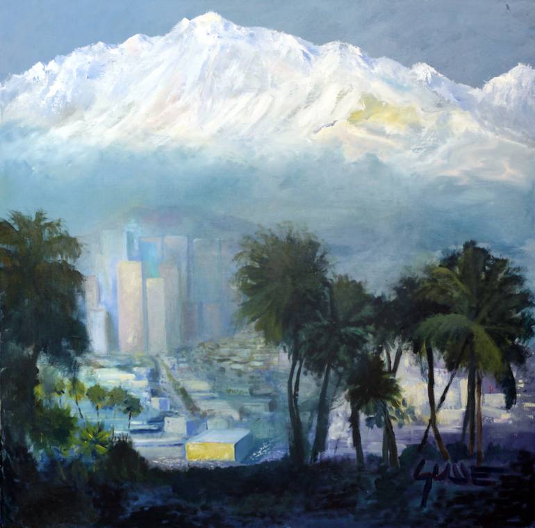 Time zones. LA, 13h00 Painting by Gusse Alexey Gusev | Saatchi Art