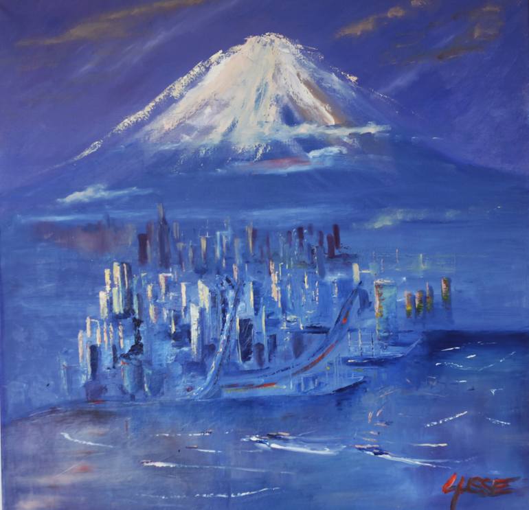 Time zones. Tokyo, 05h00 Painting by GUSSE Alexey Gusev | Saatchi Art