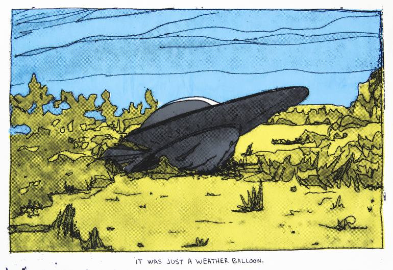 Roswell Incident - Limited Edition 1 of 50 Printmaking by Kaitlyn ...