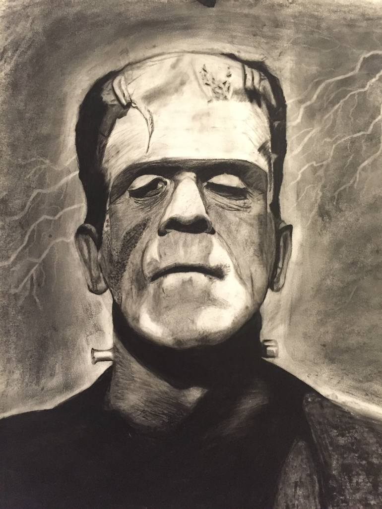 Frankenstein Monster Drawing by Daniel Wierl | Saatchi Art