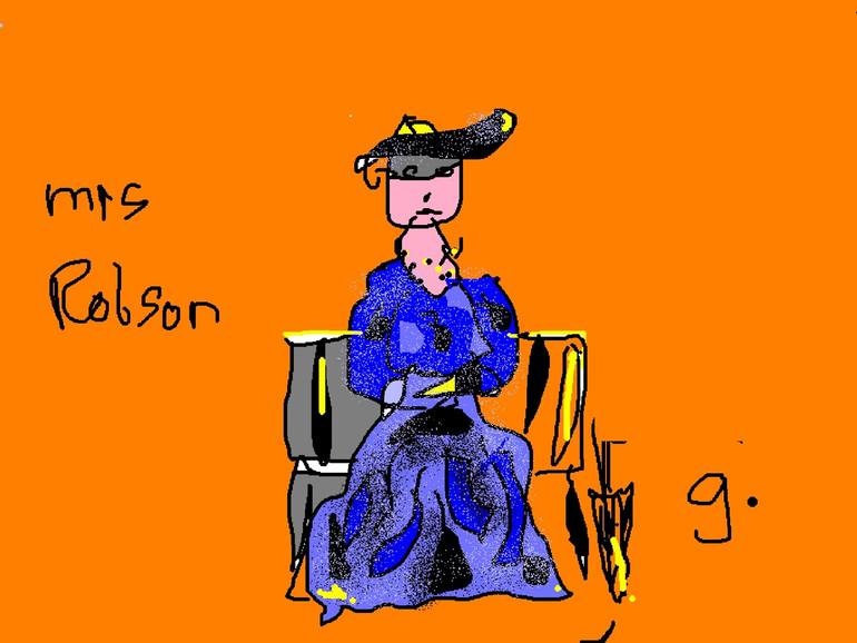 Mrs Robson Painting by Gordon Bell | Saatchi Art