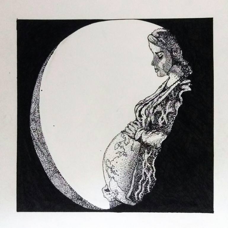 From the same stardust Drawing by Phani Kishan | Saatchi Art