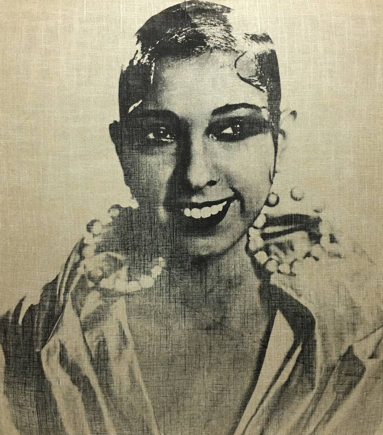 Josephine Baker Painting by Dane Shue | Saatchi Art