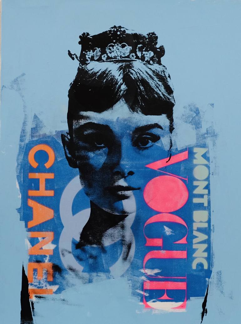Audrey Hepburn Painting by Dane Shue | Saatchi Art