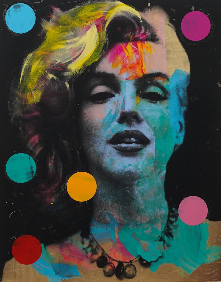 Marilyn Monroe Painting by Dane Shue | Saatchi Art