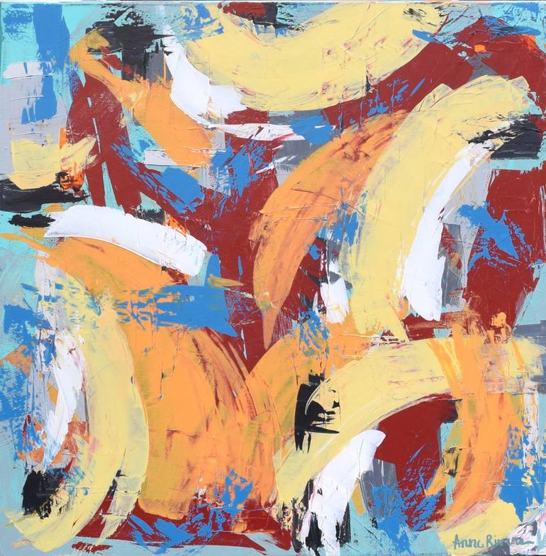 Fireworks Painting by Anne Rivers | Saatchi Art