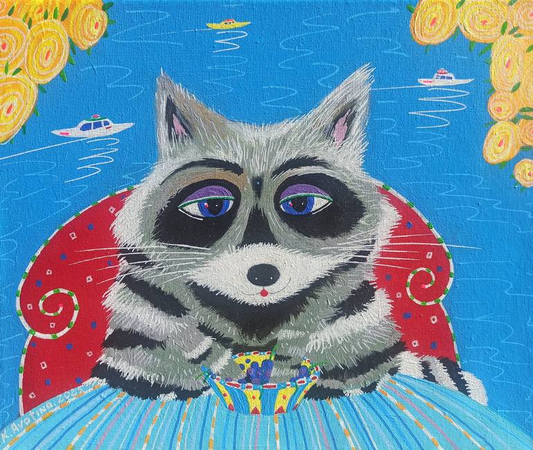 A Cup Of Mischief Painting by Katrina Avotina | Saatchi Art