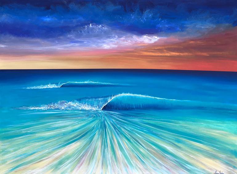 High tide Painting by Adam Stanley | Saatchi Art