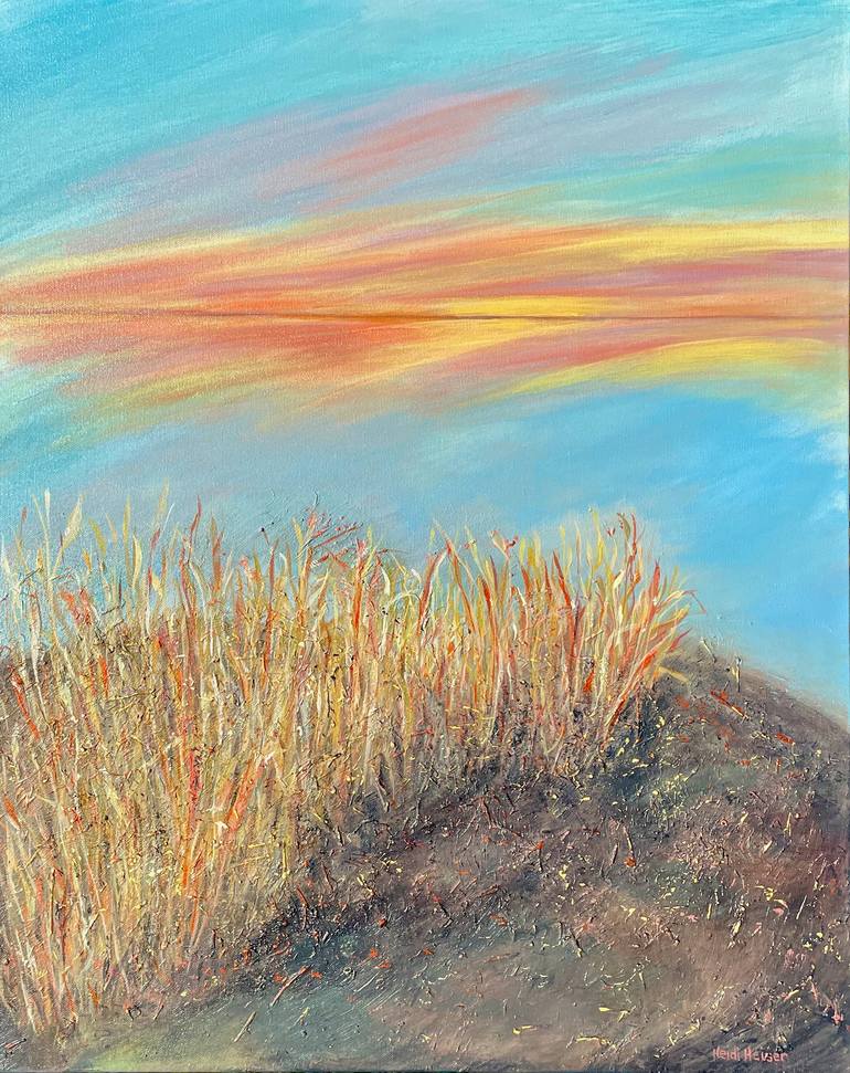 BEYOND THE GOLDEN ROD Painting by Heidi Heiser | Saatchi Art