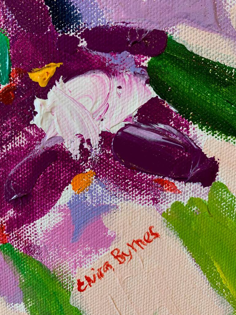 Thicket of Mauves Painting by Elvira Byrnes | Saatchi Art