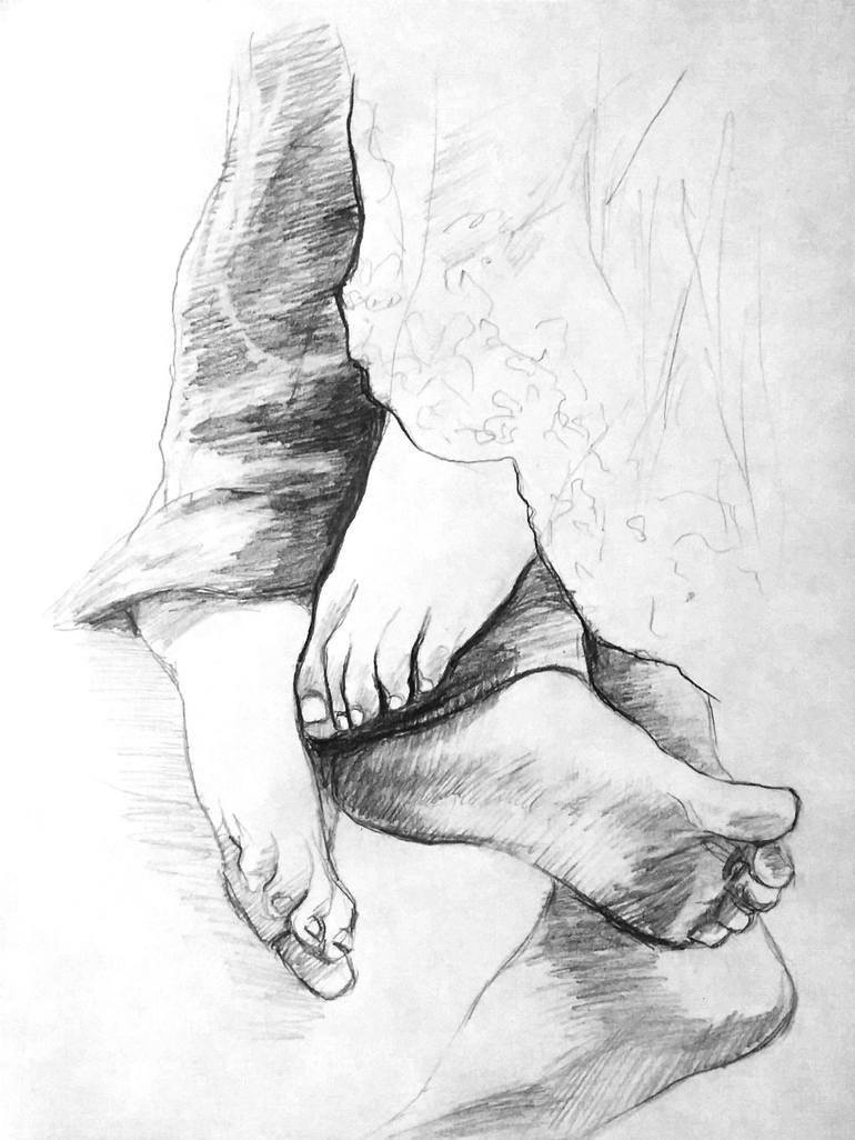 FOOT PORTRAIT Drawing by FOOT PORTRAIT com | Saatchi Art